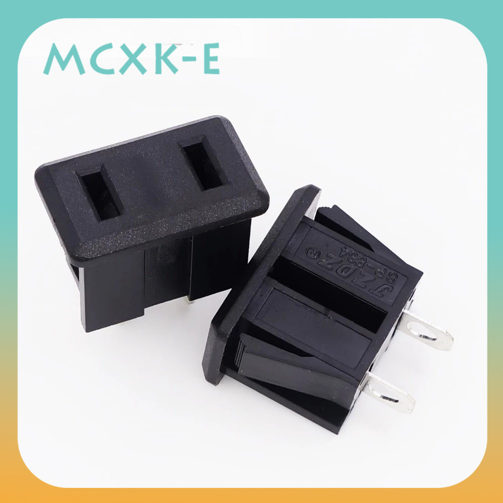 MCXK-E 5pcs AC 10A/250V 15A/125V US Plug Panel Mount US Outlet Power ...