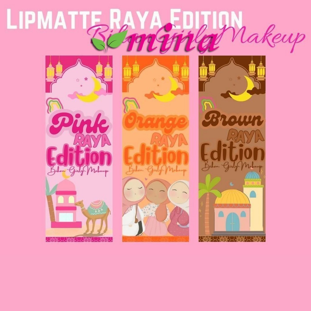 BIHAN Lipmatte 4in1 RAYA EDITION 4 Color Bihan Girly Makeup BGM HQ Pink ...