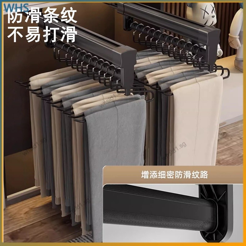Built-in Pull-Out Trouser Rack Home Closet Built-In Expandable Slide ...