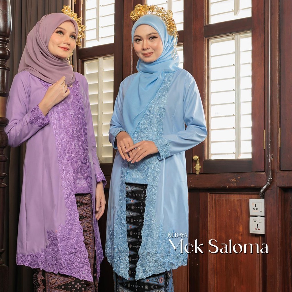 TUNIKMY Baju Kebaya Mek Saloma Exclusive sulam | Set Baju raya Viral ...