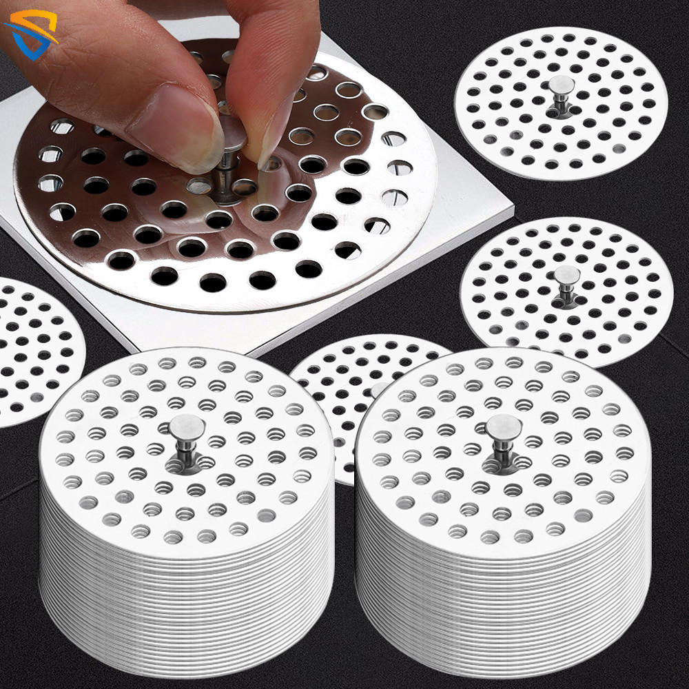 1/4Pcs Creative Stainless Steel Floor Drains Net Cover Sink Strainer ...