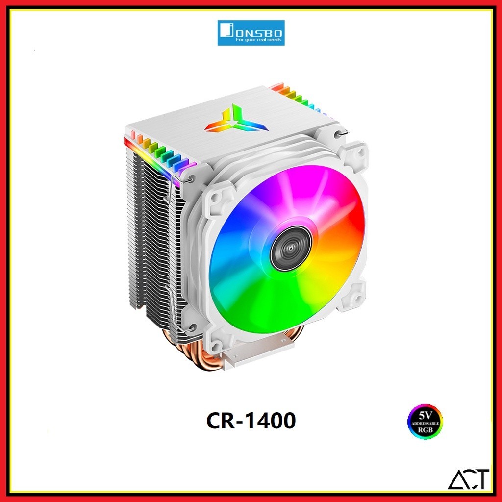 Jonsbo CR1400 White Edition | PWM 4PIN COLOUR | 4 Heat Pipe | 2 Year ...