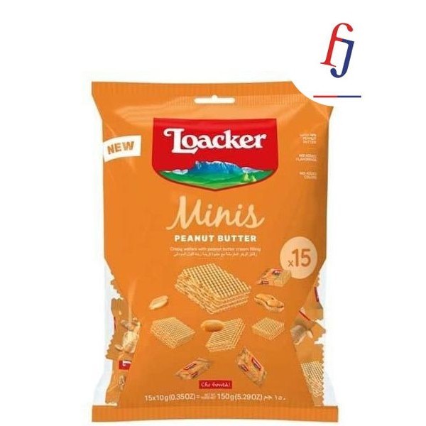 Loacker Minis Peanut Butter Cream Filling Wafers 150g | Shopee Singapore