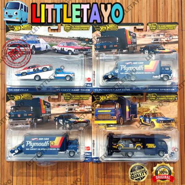 Hotwheels TEAM TRANSPORT LOT A 2024 FIAT 131 ABARTH SECOND STORY LORRY ...