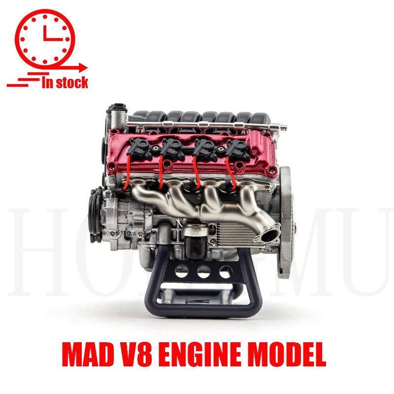 MAD V8 Engine Model Internal Combustion Engine Assembly RC Car Suitable ...