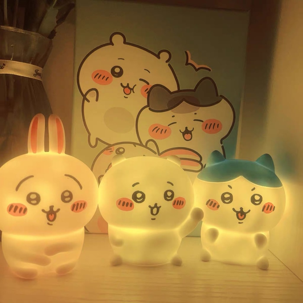 Chiikawa Night Light Luminous Children's Toy Bedside Lamp Anime Cartoon ...