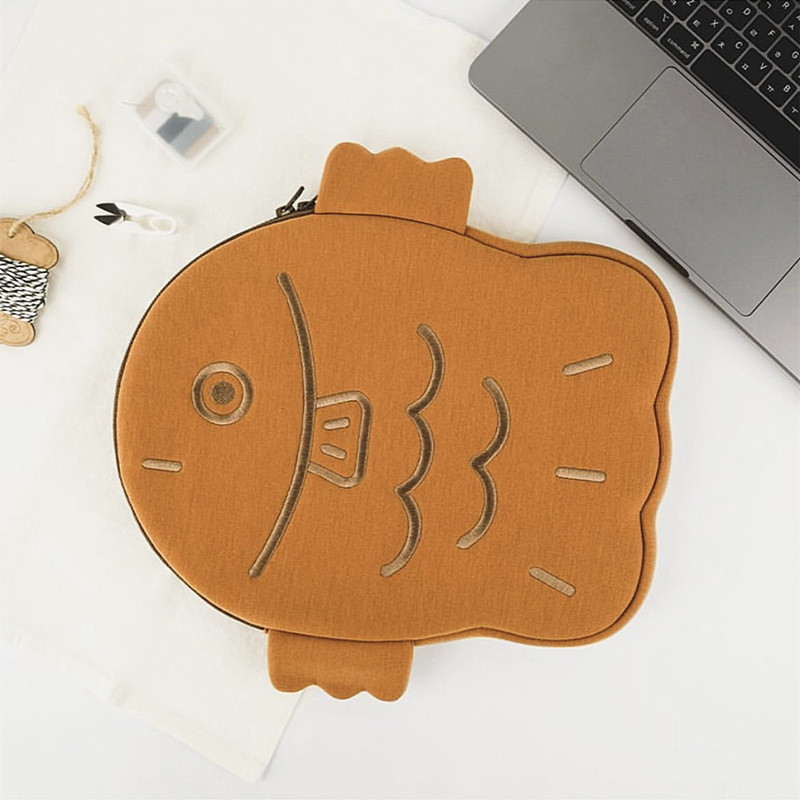 Korea New Style Ugly Cute Cute Taiyaki 37cm ipad Liner Bag 43cm mac ...