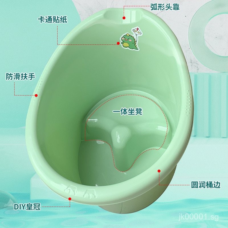Singapore spot New Large Baby Bath Barrel Children Bath Swimming Bucket ...