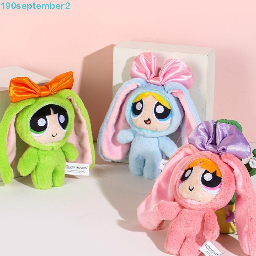 SEPTEMBERB Powerpuff Girls Plush Keychain, Bow Dress Up Powerpuff Girls ...