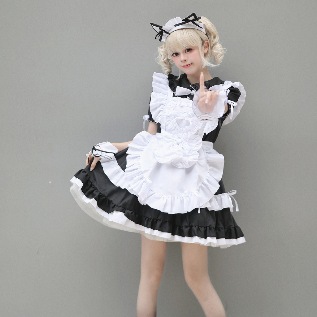 Japanese Style Cute Girl Akihabara Luxurious Maid Costume COSPLAY ...
