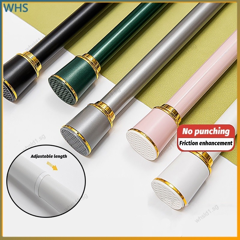 Curtain track thickened window free perforation curtain rod telescopic ...