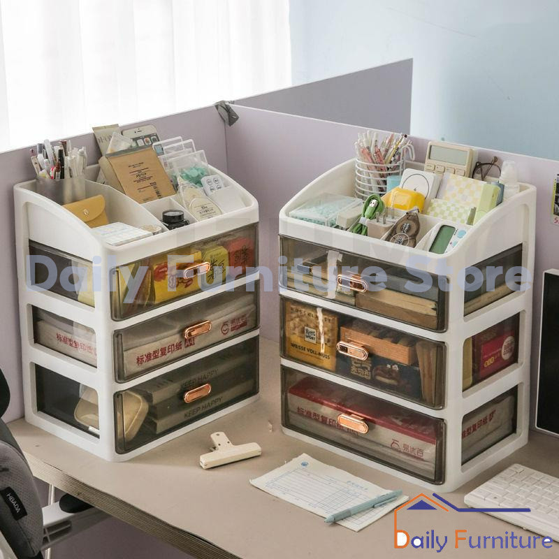 Can Hold A4 Paper Desk Organiser Transparent Stationery Drawer Desk ...