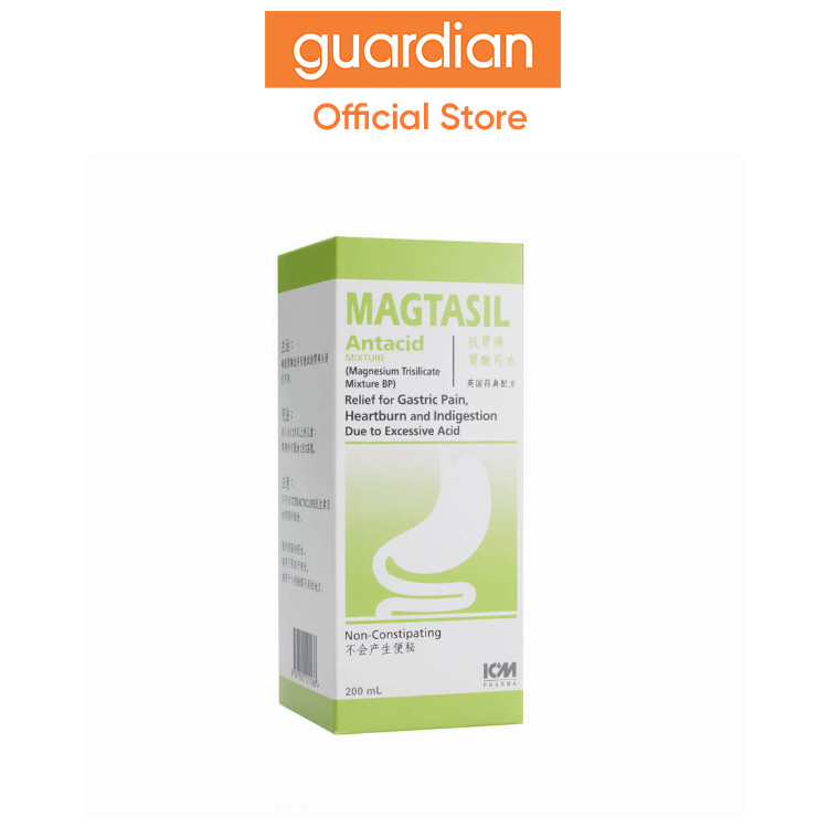 ICM Pharma Magtasil Antacid Mixture for Heartburn & Indigestion, 200ml ...
