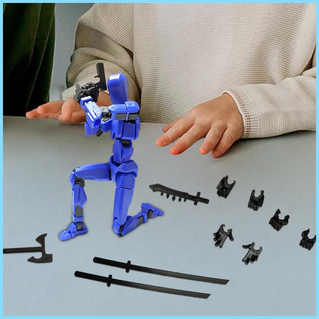 3D Printed Robot Action Figure Multi-jointed Movable Robot Action ...