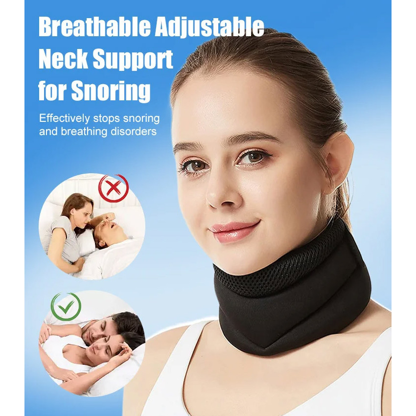 ⚡SG Stock⚡Three-stage adjustable neck brace to stop snoring 【防打鼾】三段式可调节护颈止鼾颈托Office sleep neck ...
