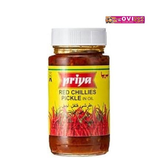 Priya Red Chilli Pickle In Oil With Garlic 300g | Shopee Singapore