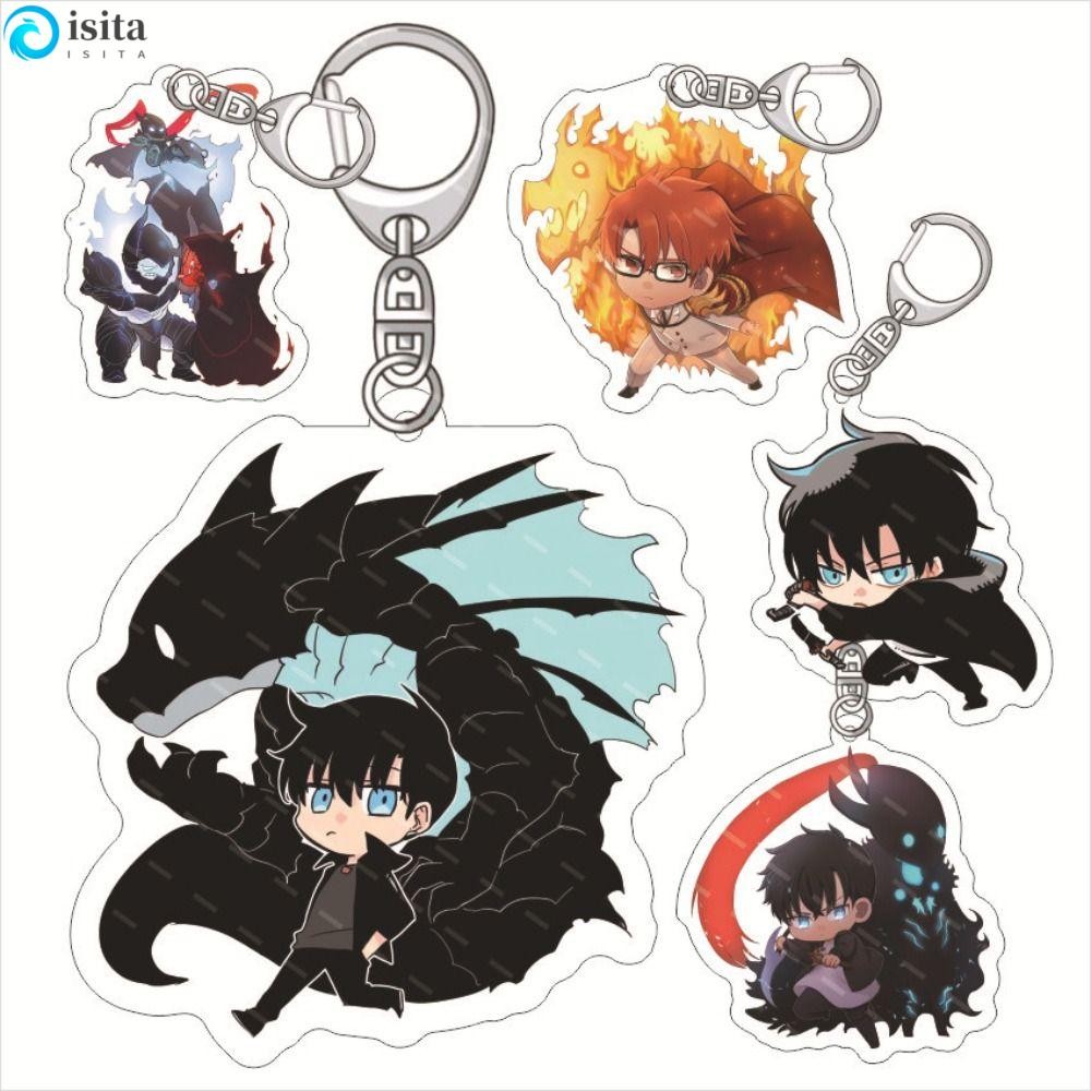 ISITA Solo Leveling Animal Game Keychain, Shadow Double-sided Solo ...