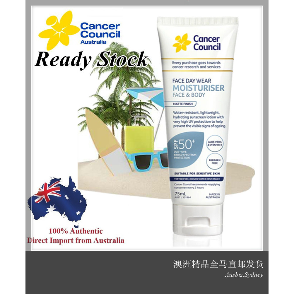 [Ready Stock EXP: 10/2026] Cancer Council Sunscreen SPF 50+ Face Day ...