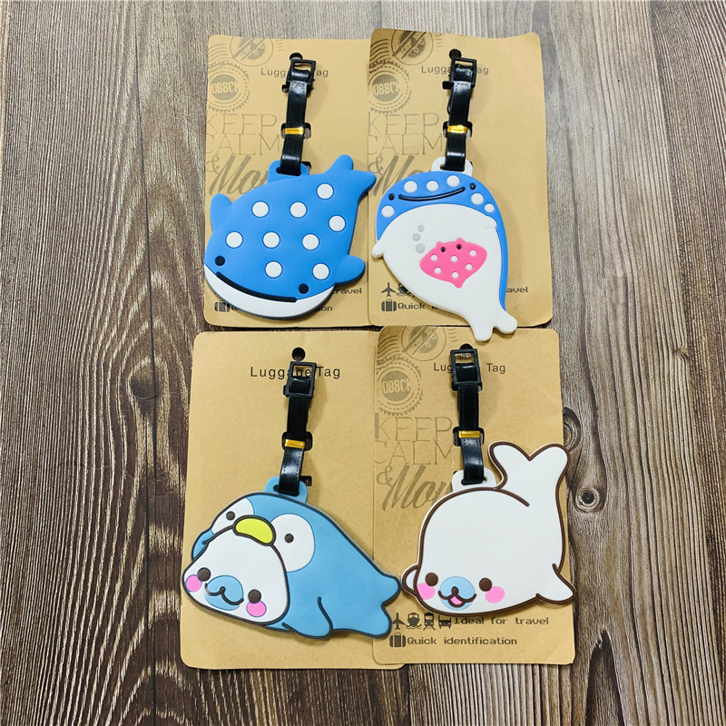 Whale Big Fish Luggage Tag Trailer Tag Identification Tag Boarding Pass ...