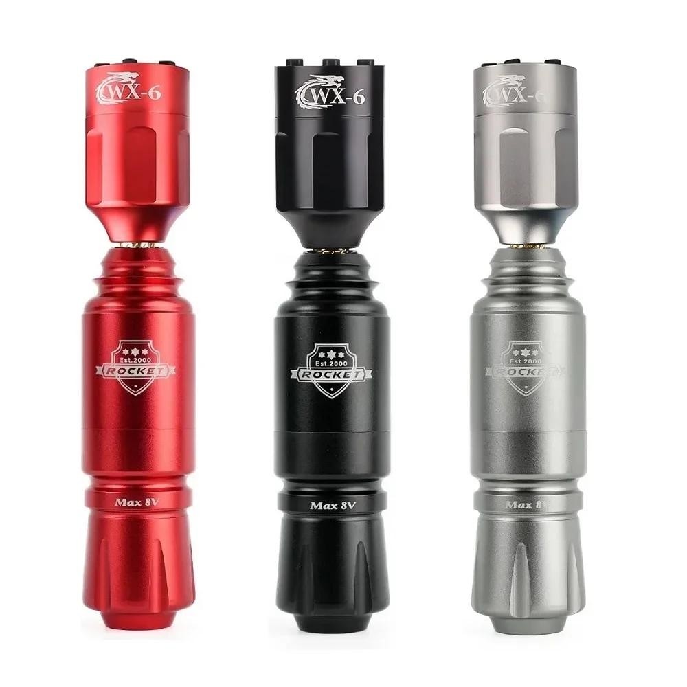 Wireless Rocket Tattoo Machine Pen Kit With 1300mAh Tattoo Battery RCA ...