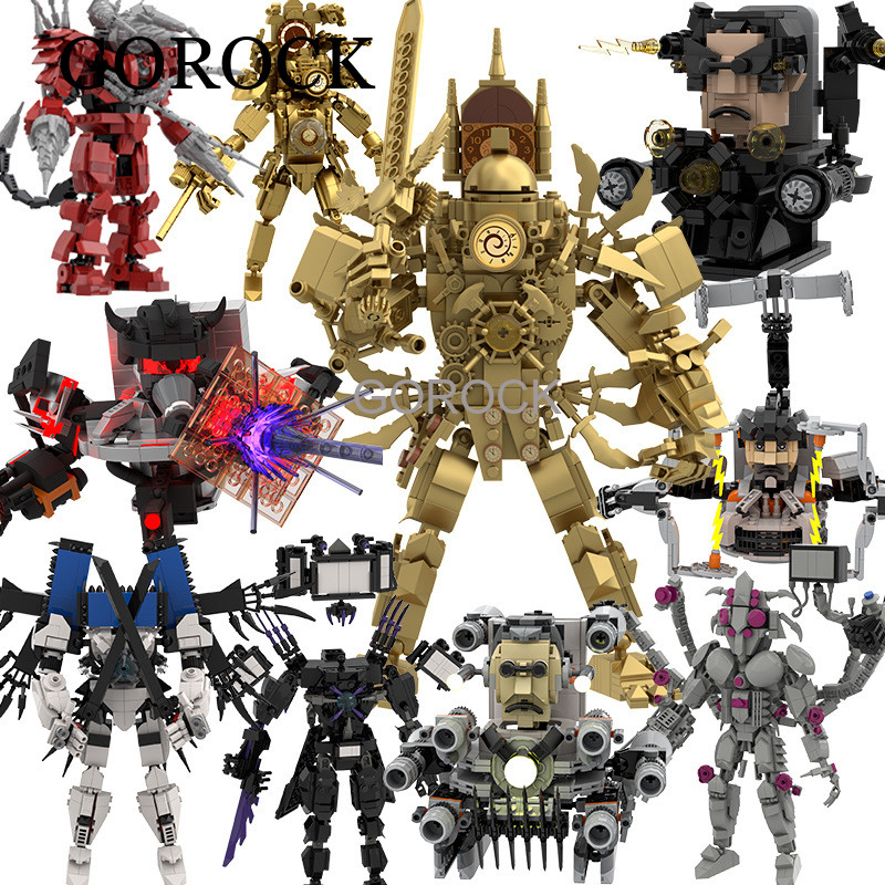 GOROCK Skibidi Toilet Titan TV man Upgrade Titan camera man Titan Drill ...