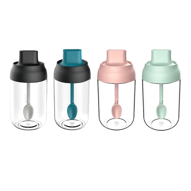 Glass Seasoning Bottle Spice Jar Condiment Sealed Condiment Bottle ...