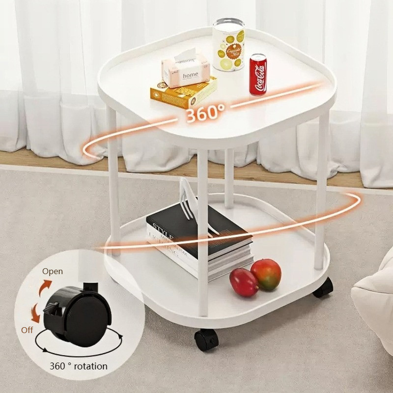 Movable Nordic Sofa Side Table Small Living Room Tea Table Bedside ...