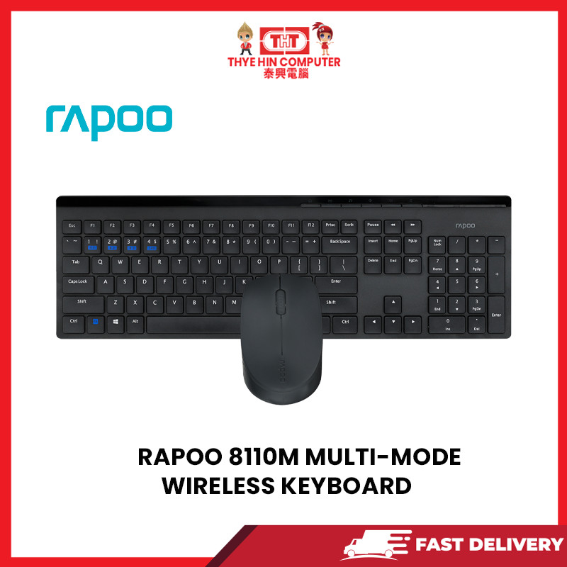 RAPOO 8110M MULTI-MODE WIRELESS KEYBOARD | Shopee Singapore