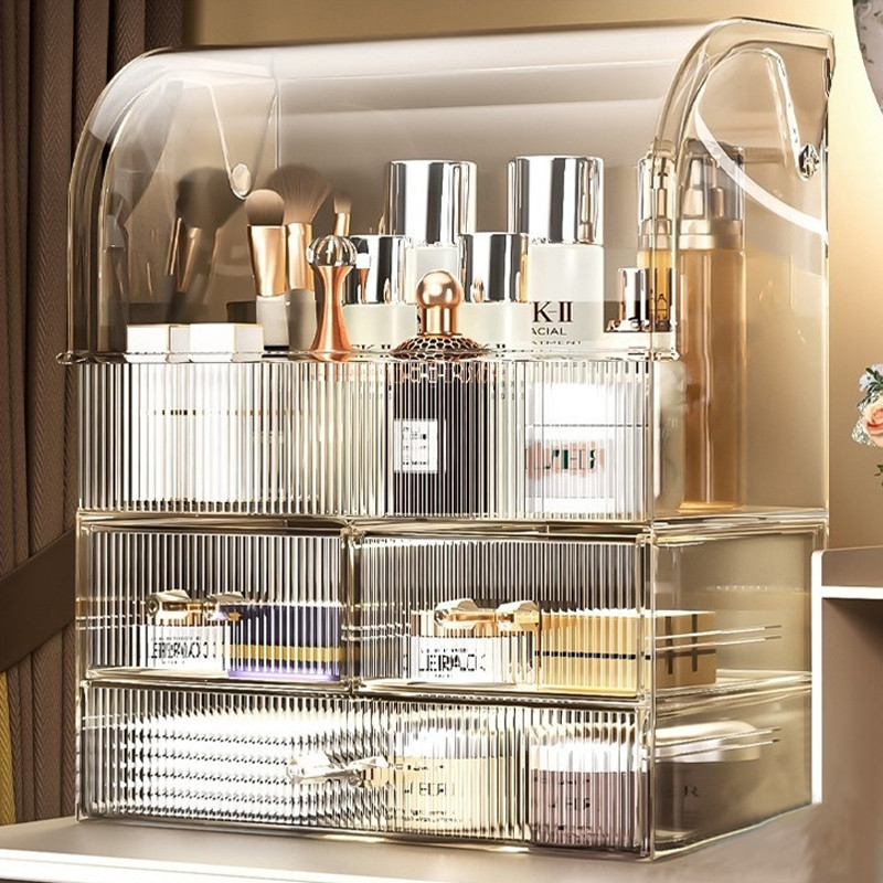 Outing--Acrylic Transparent Cosmetic Box Make Up Organiser Installation ...