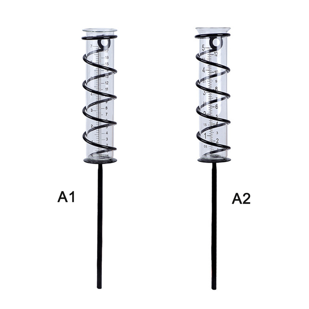 Measuring Tool Garden Water Meter Rain Gauge Glass Accurate Scale Easy ...