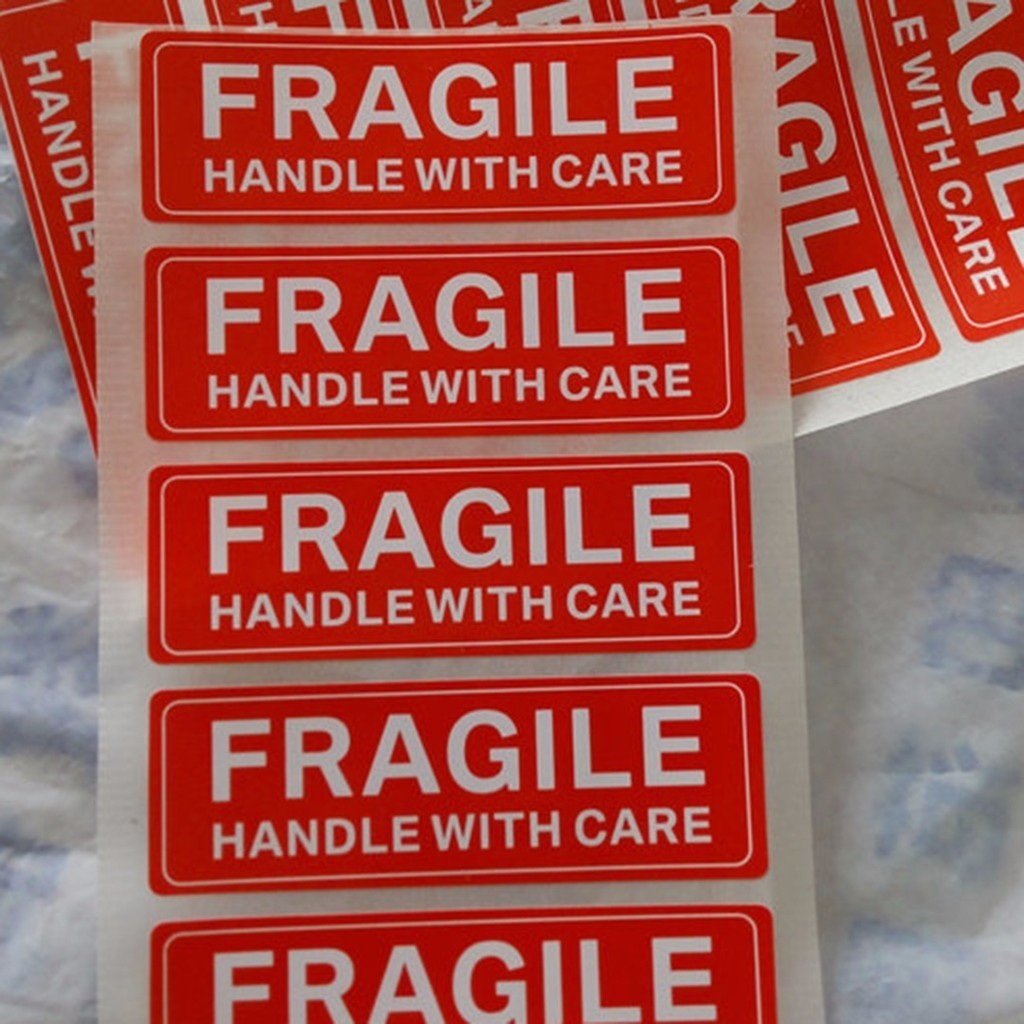20 Sheet 100pcs Fragile Handle With Care Label Sticker Warning Stickers ...