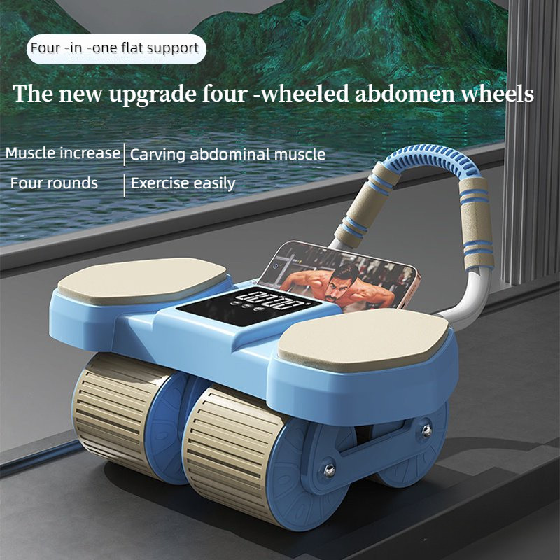 Fitness Abs Roller Abdominal ab roller machine Abs 4 Wheel abdominal ...