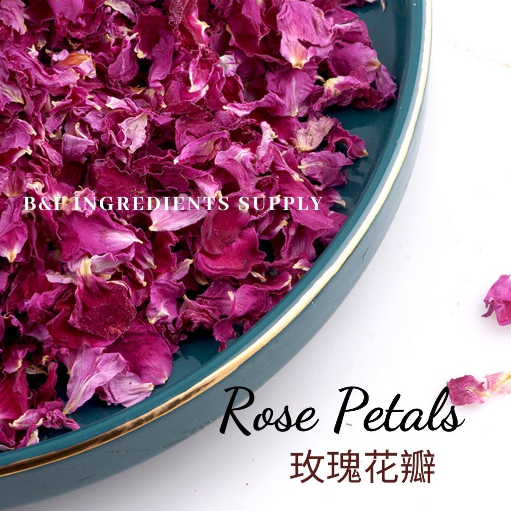 Rose Petal Flakes -Serpihan Kelopak Rose -玫瑰花瓣片- Edible Dried Rose ...