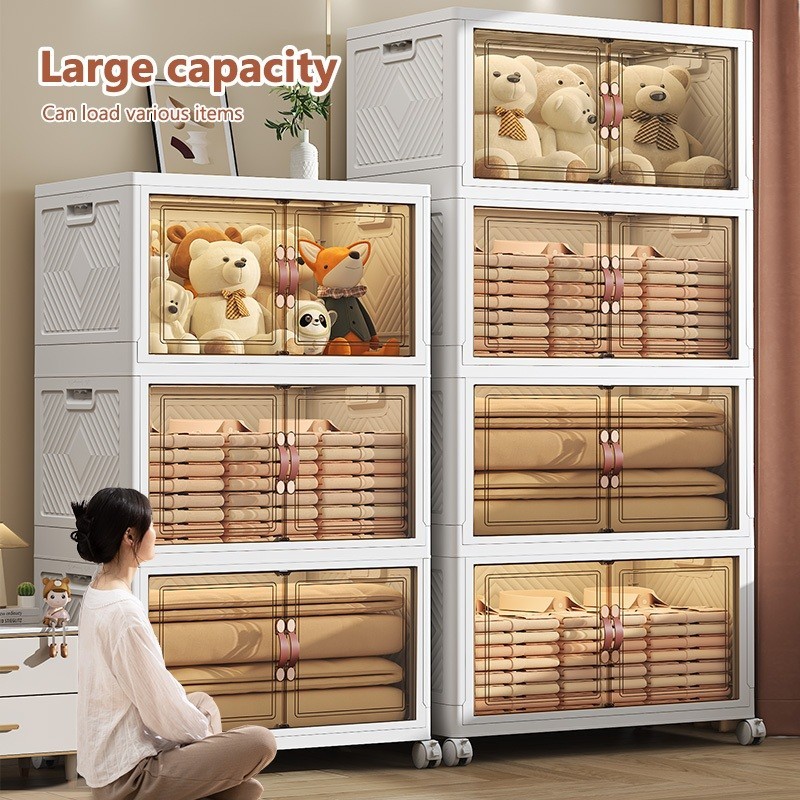 [SG Seller] Extra Large Storage Box Collapsible Storage Box Cabinet ...
