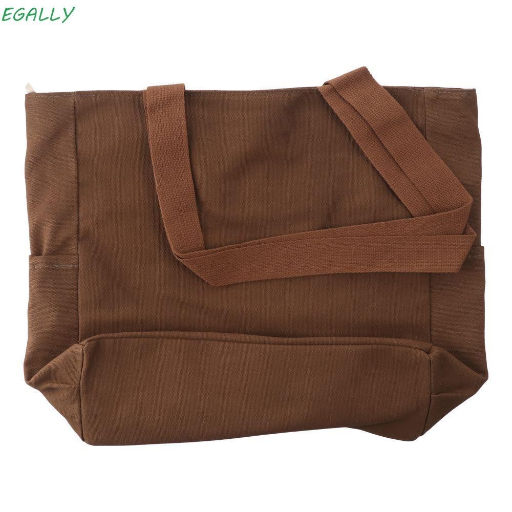 EGALLY Student Book Bag, Square Shape Canvas Canvas Shoulder Bag ...