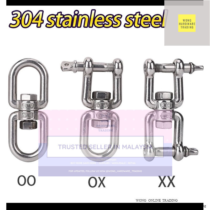 High Quality SUS 304 Swivel Ring Stainless Steel 304 8 Swivel ...