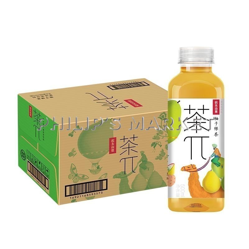Nongfu Spring Tea Cha Pai Nongfu Fruit Tea Pomelo Green (15x 500ml ...