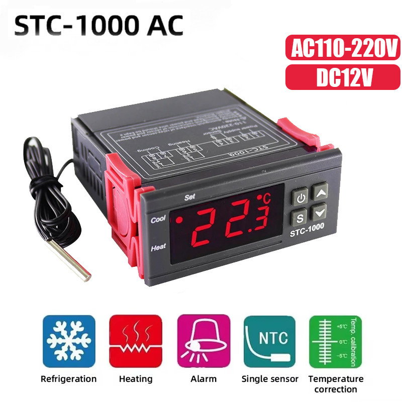 [Local Stock] STC-1000 110-220V Intelligent Digital Temperature Digital ...