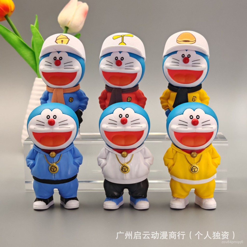 J-9/6Trendy Clothing Ding Dong Cat Figurine Blind Box Doraemon a Dream ...