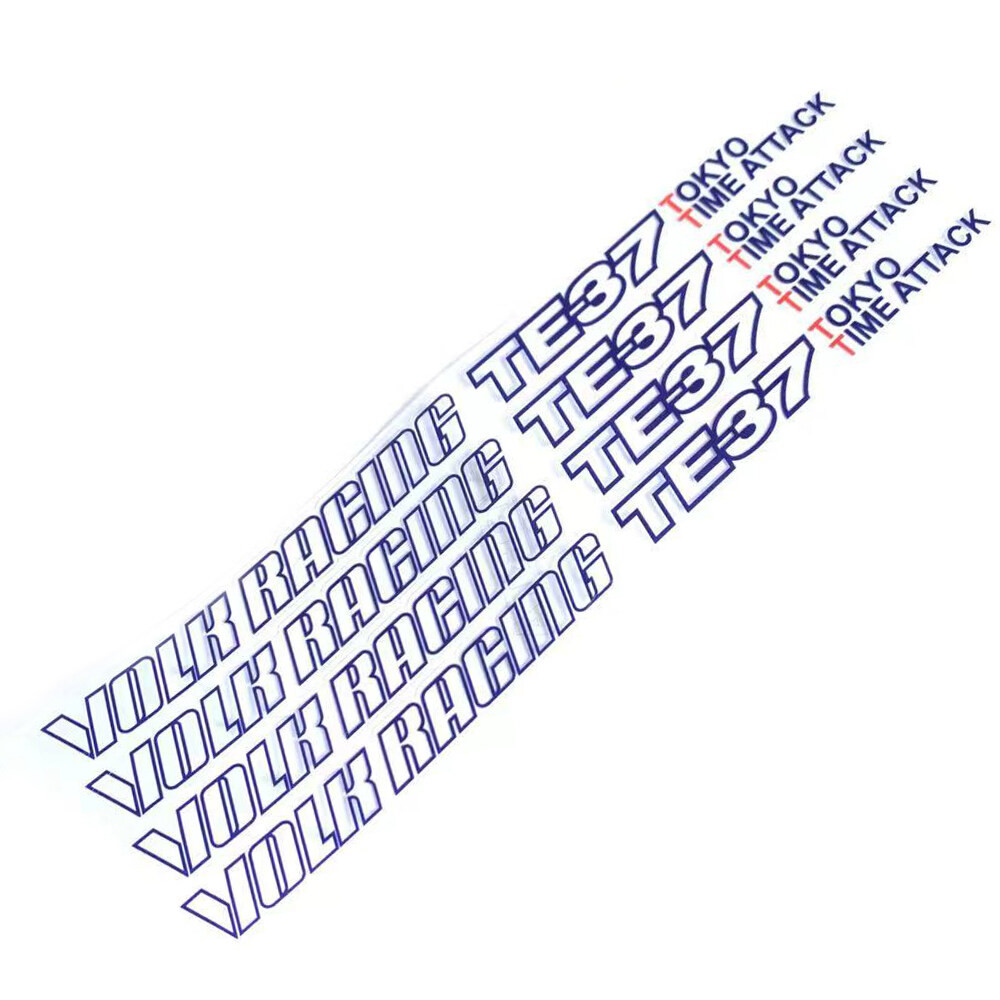 Volk Racing TE37 Sticker One Set 4pcs Rim Sticker for Rays Volk Racing ...