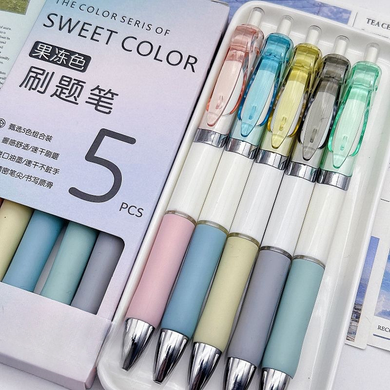 5pcs/set Super Cute Roling Ball Pens Liquik in Pen, Journaling Pens ...