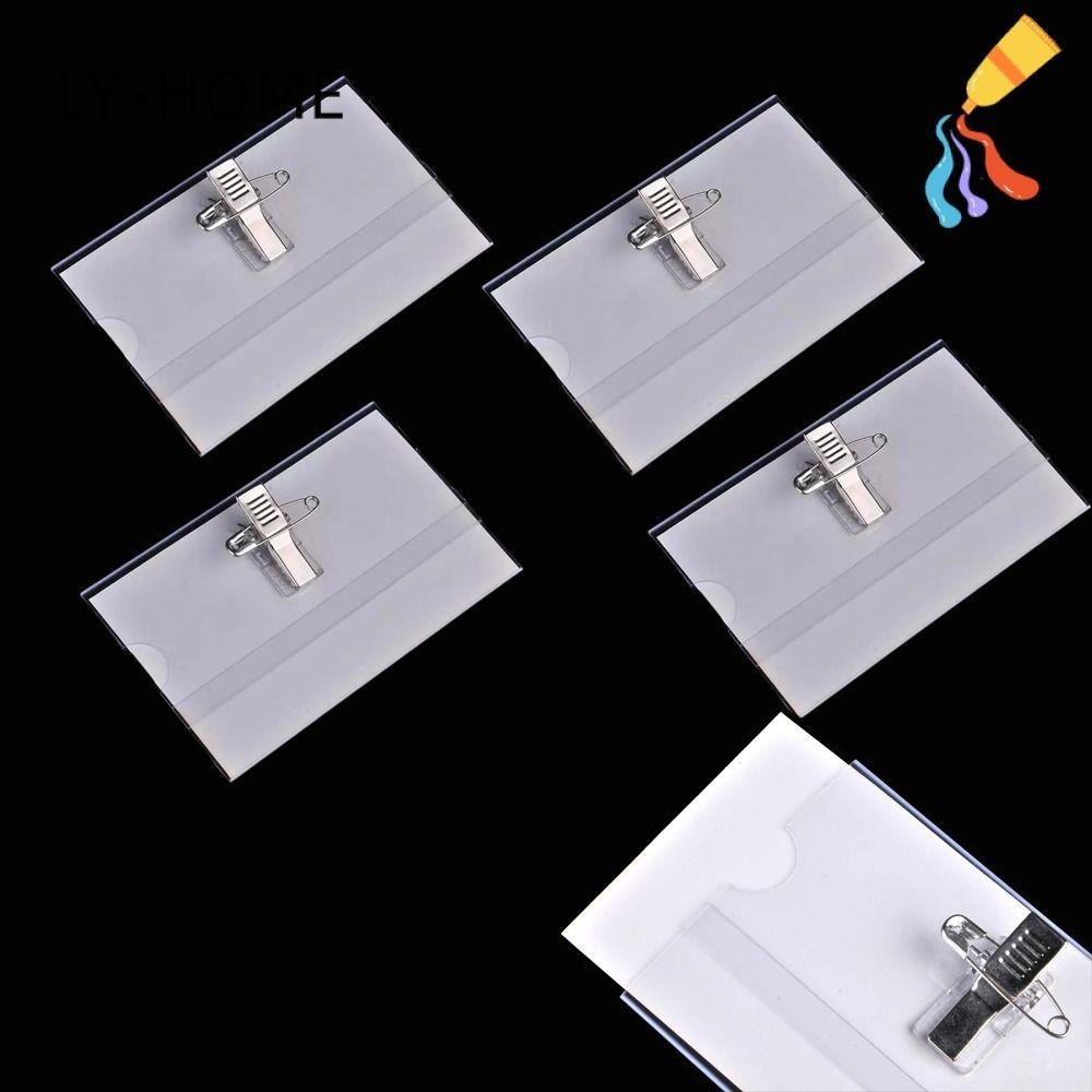 LY 10pcs Safety Pin Clip, Credentials Name Pass ID Card Holder, Useful ...