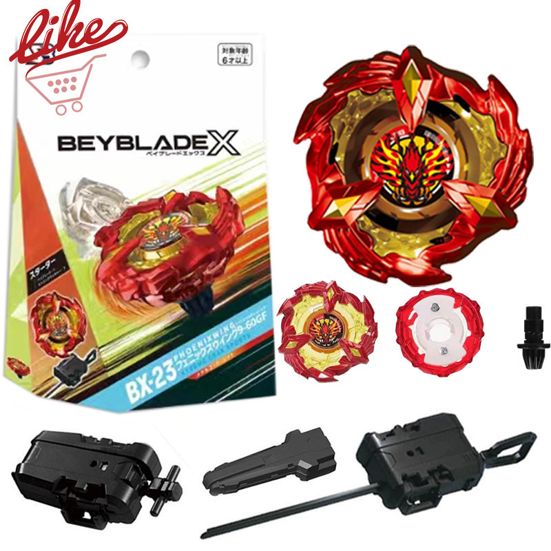 Beyblade X BX-23 Phoenix Wing Beyblade Xtreme with Launcher Grip Set ...