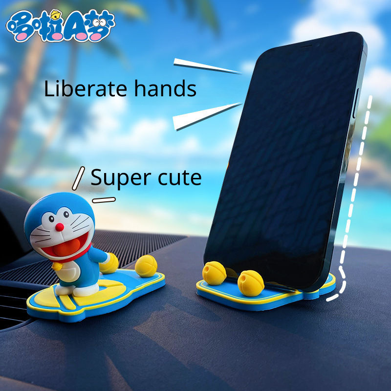 Doraemon Mobile Phone Holder Ornament Girls Cute Cartoon Dingdang Cat ...