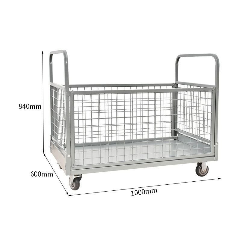 QY*Trolley Night Market Mobile Stall Trolley Mute Grid Trolley Folding ...