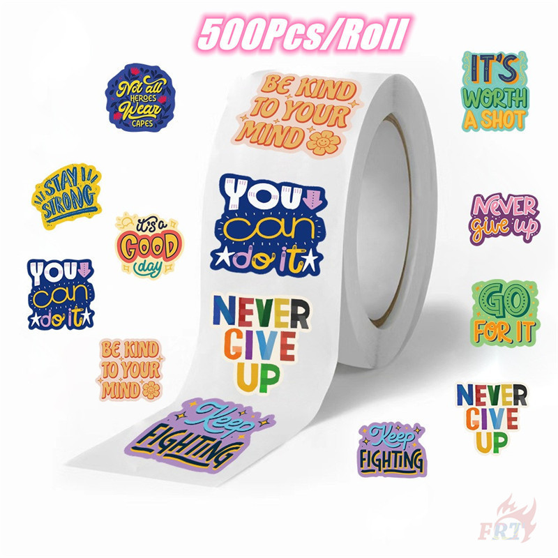 500Pcs/Roll You Can Do It - VSCO Healing Words Series 02 Kids Rewards ...