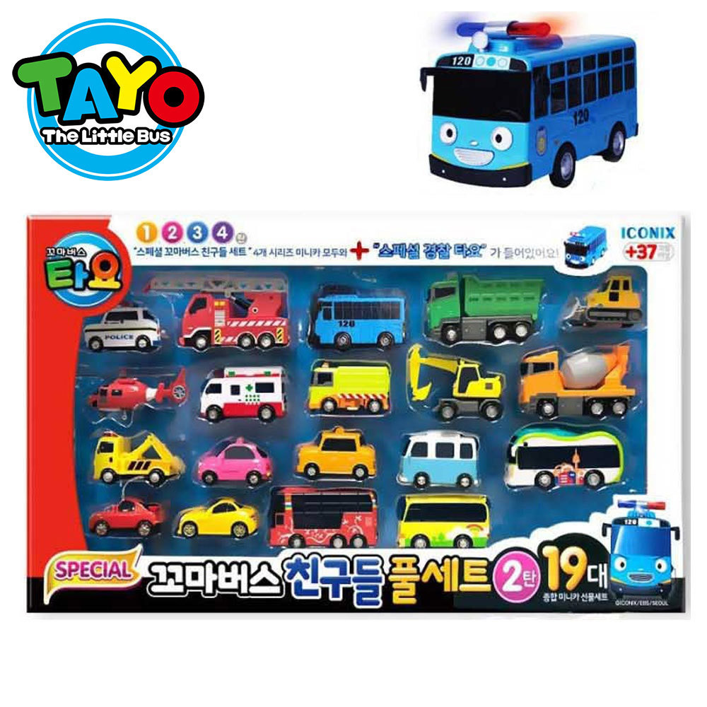Tayo The Little Bus Special Mini Bus Friends Set Season 2 Toy Car 19 ...