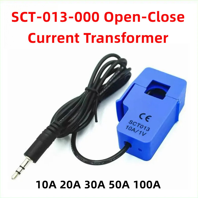 SCT-013-000 Open-Close Current Transformer 10A 20A 30A 50A 100A Non ...