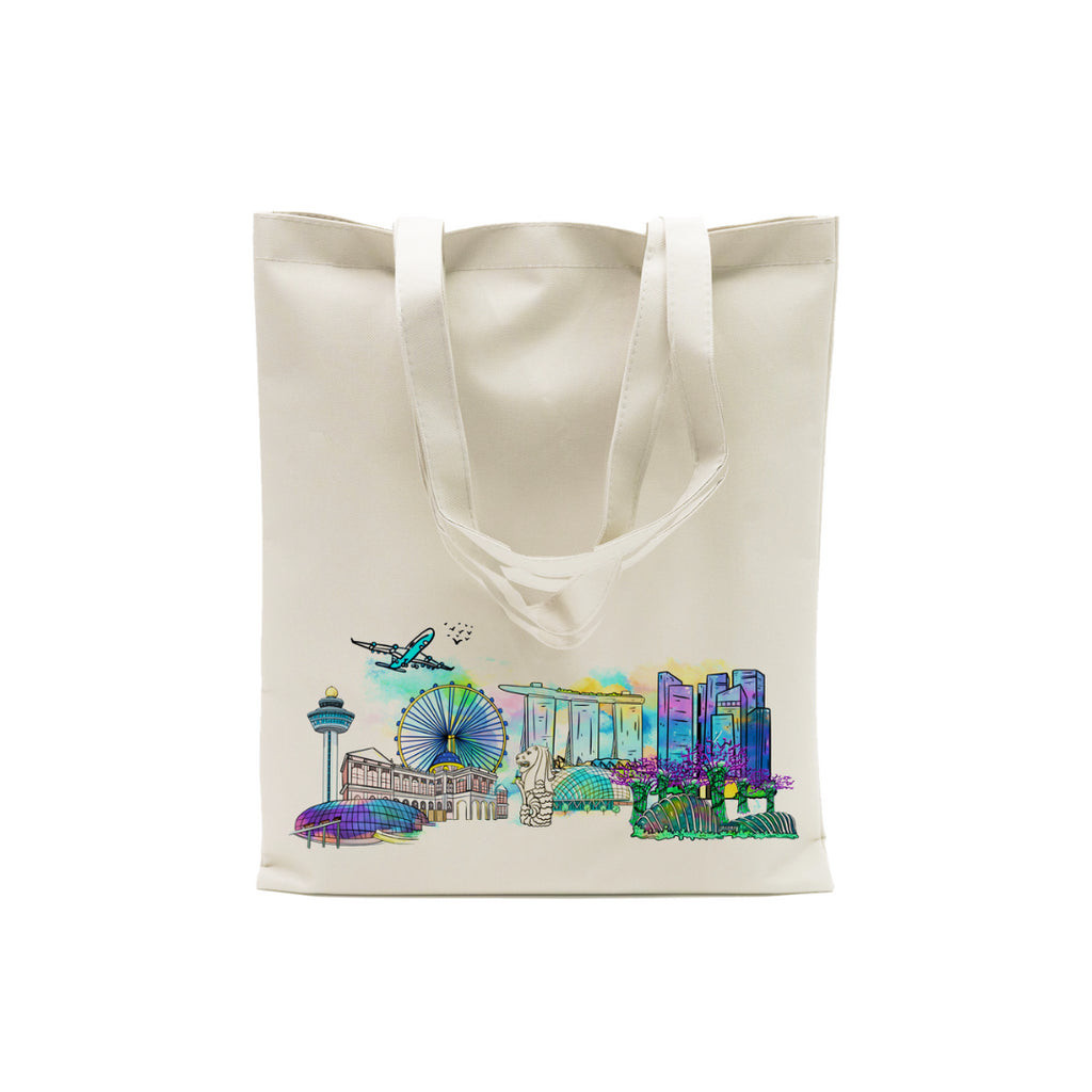 [Ready Stock] Singapore Theme Premium Cotton Tote Bag | National Day ...