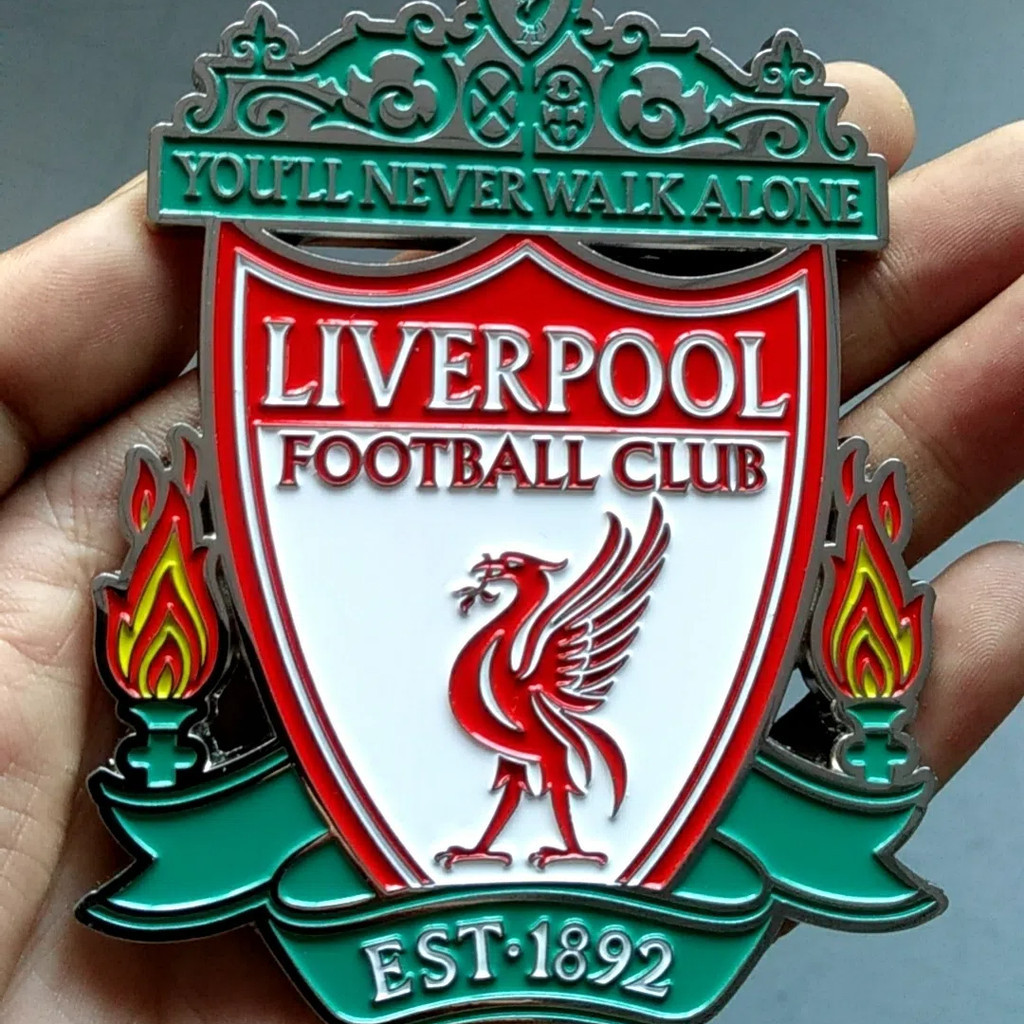 Football Team Club Logo Sign Automobile Decoration Liverpool Metal Car ...
